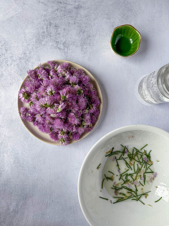 Chive Blossom Vinegar {Easy Recipe} | Boreal Bloom Homestead