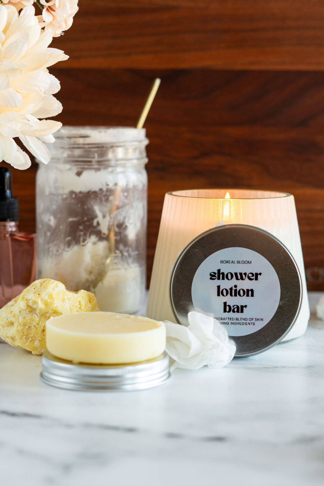 Nourishing Tallow Shower Lotion Bars | Boreal Bloom Homestead