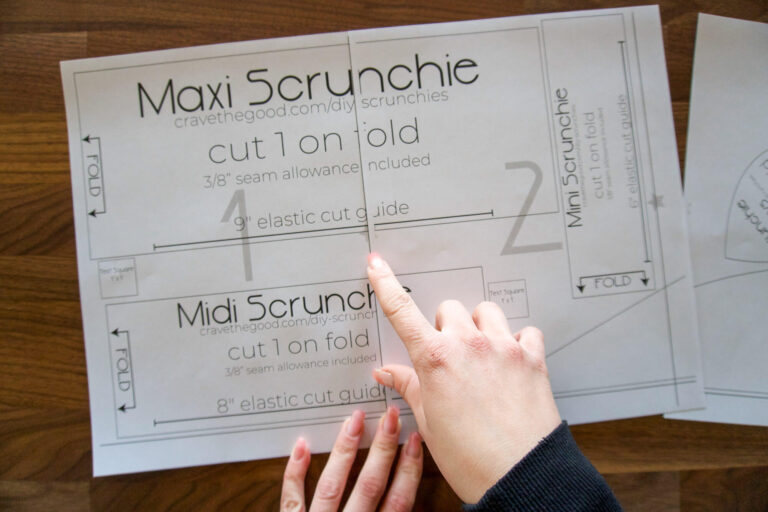 Free Scrunchie Sewing Pattern – 3 Sizes + Bows & Tails Tutorial ...