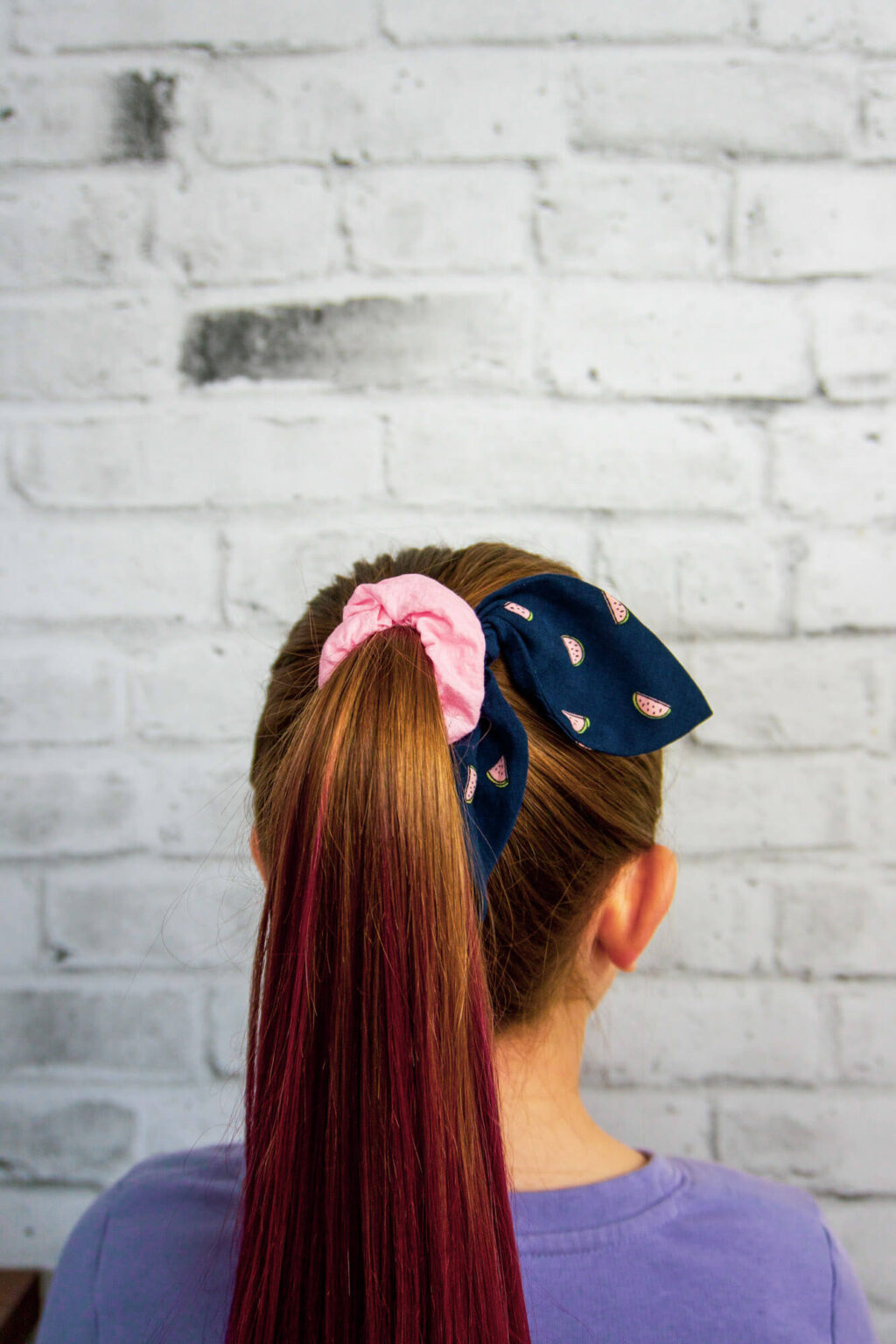 Free Scrunchie Sewing Pattern – 3 Sizes + Bows & Tails Tutorial ...